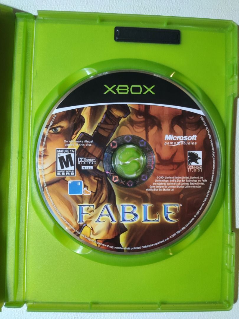 Fable - [OG XBOX Game] [NTSC / ENGLISH Language] [CIB / Complete In Box ...