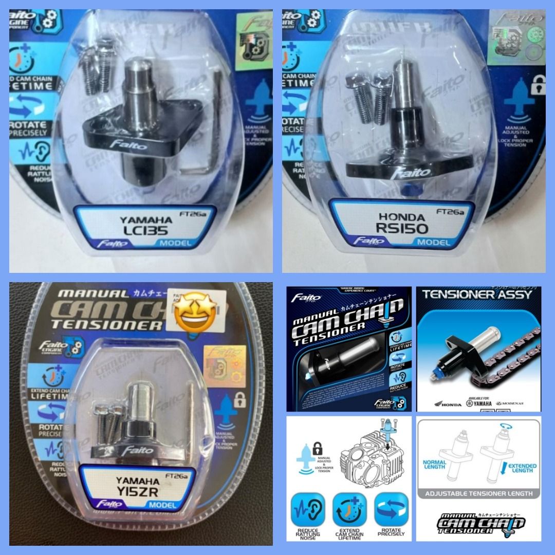 MANUAL CAM CHAIN TENSIONER / SILENT TIMING CHAIN / TIMING CHAIN GUARD ...