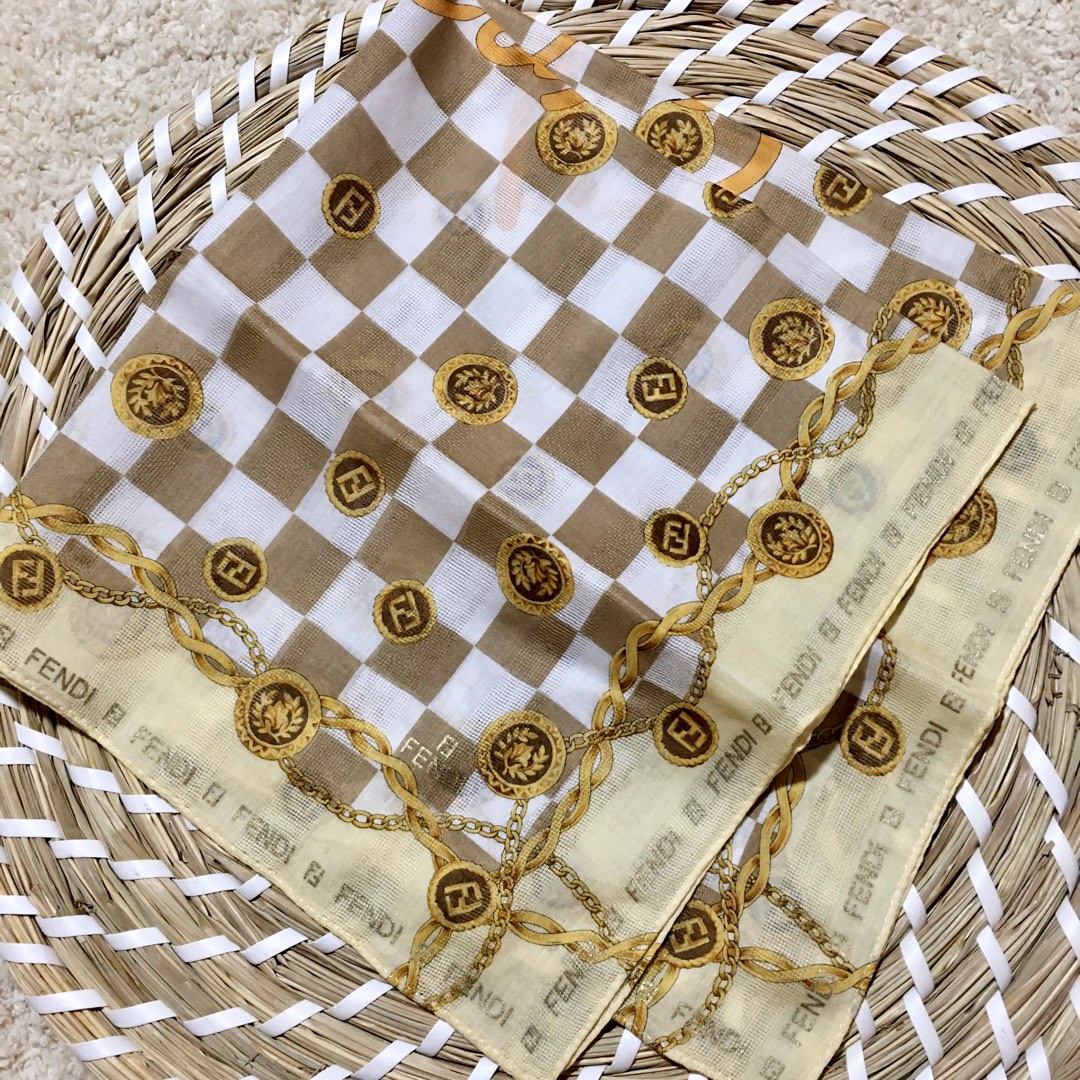 FENDI luxury handkerchief, Women's Fashion, Watches & Accessories ...