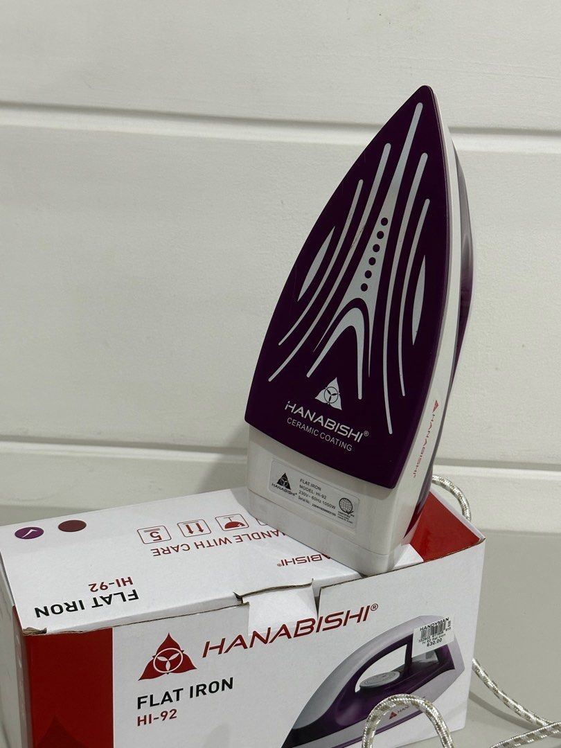 Flat Iron / Plantsa (Hanabishi), TV & Home Appliances, Irons & Steamers ...