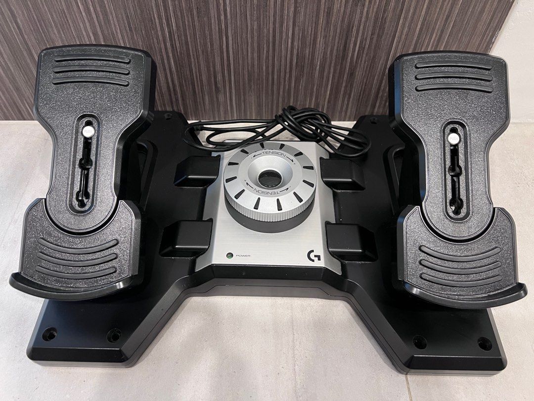 Flight simulator set, logitech g flight rudder pedals, throttle ...