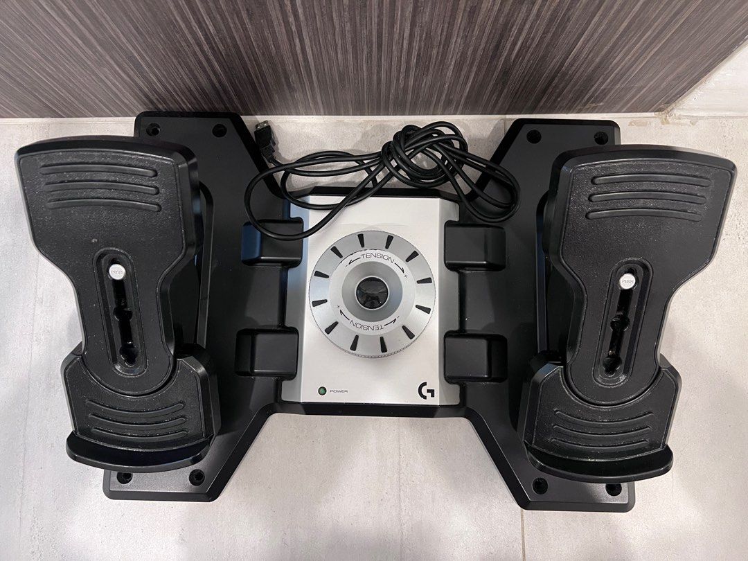 Flight simulator set, logitech g flight rudder pedals, throttle ...