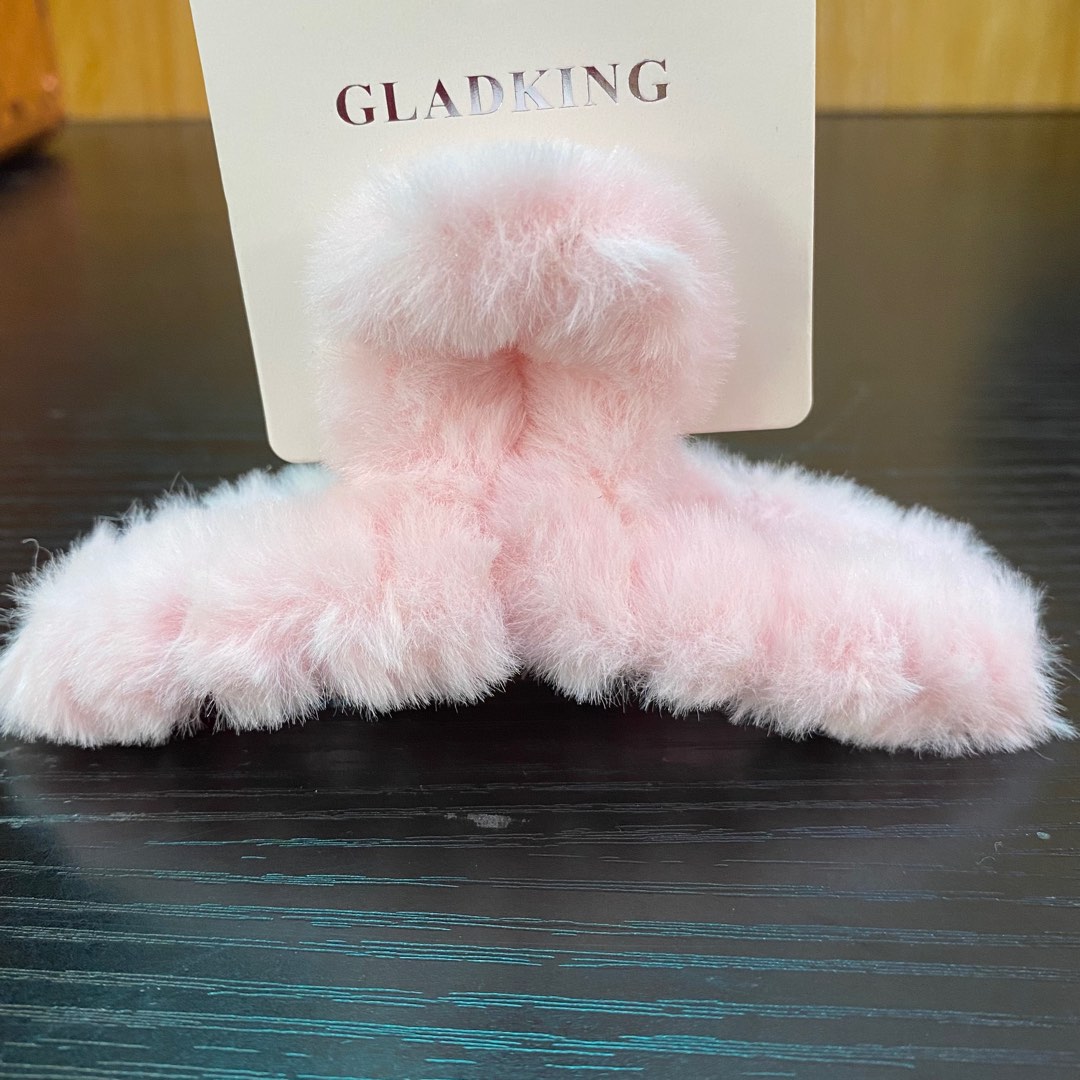 Fluffy Korean Stlye Hair Clam Large Pink-27108406, Women's Fashion ...