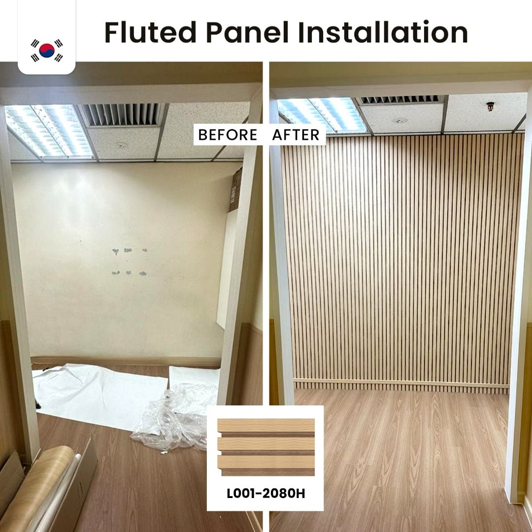 Fluted Panel / Wall Laminate / Hallway Laminate / Home Decoration ...