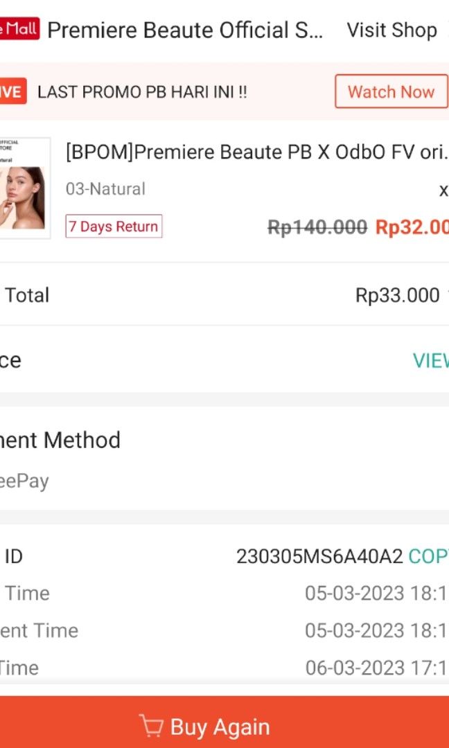 FOUNDATION ODBO VIRAL, Kesehatan & Kecantikan, Rias Wajah di Carousell