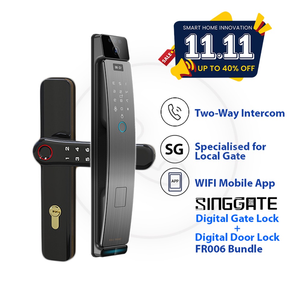 FR006 Door & FM021 Gate Digital Lock Bundle Deal, Furniture & Home ...