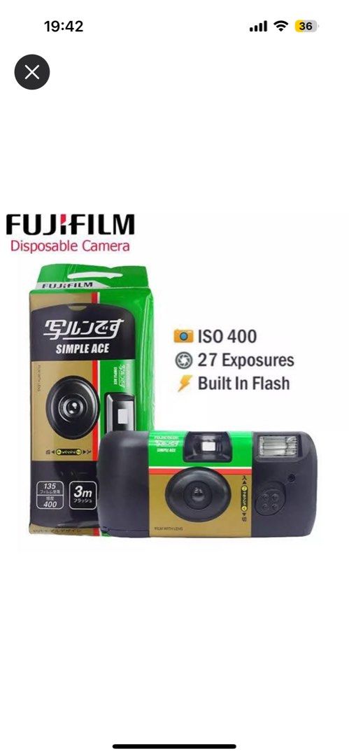 Fujifilm Disposable Film Camera, Photography, Cameras on Carousell