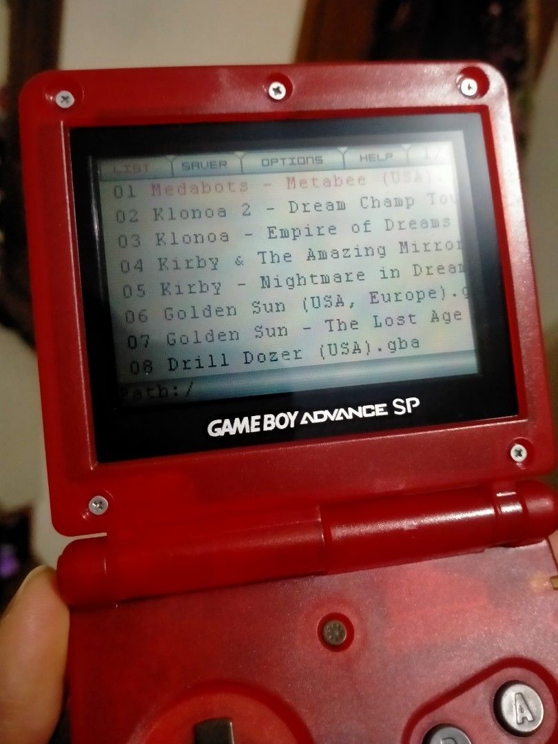 GBA SP custom shell + supercard, Video Game, Konsol di Carousell