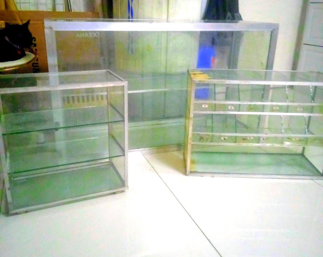glass estante, Furniture & Home Living, Home Improvement & Organization ...