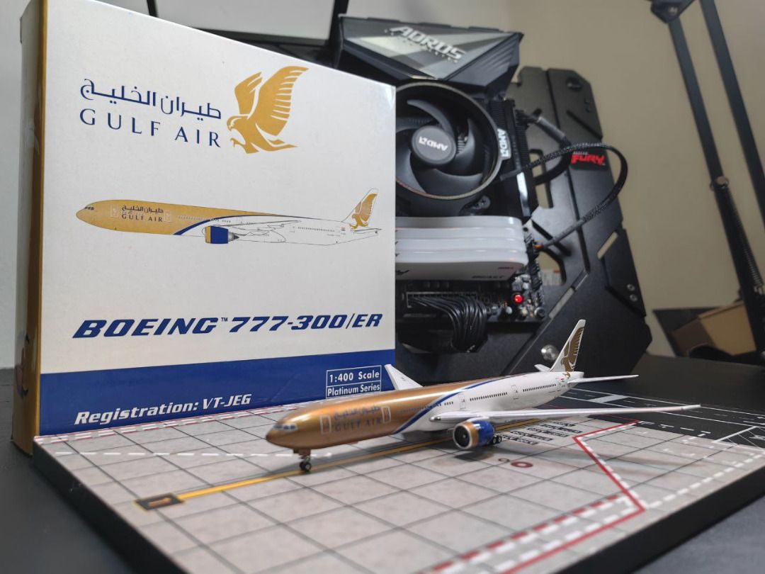 Gulf Air | Boeing 777-300ER | VT JEG | Diecast Airplane, Hobbies & Toys ...