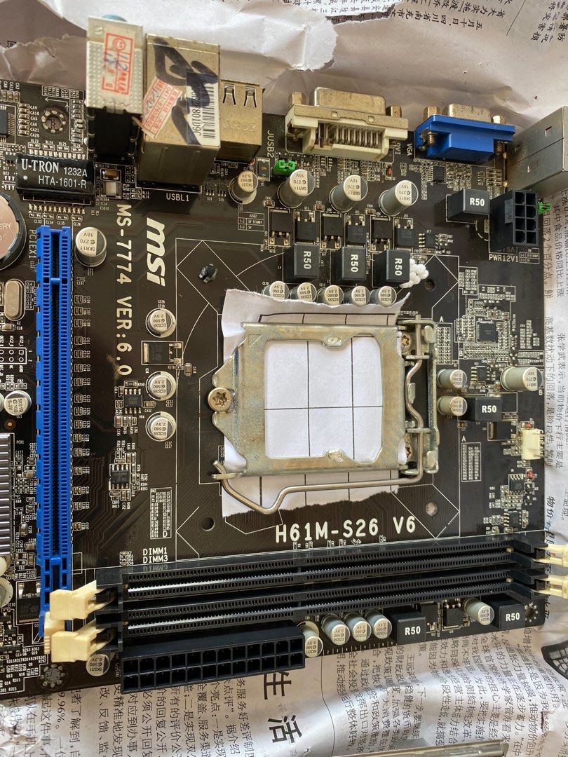 H61 desktop Pc motherboard i3/i5/i7 cpu intel gen2/3 lga1155 ddr3 ...