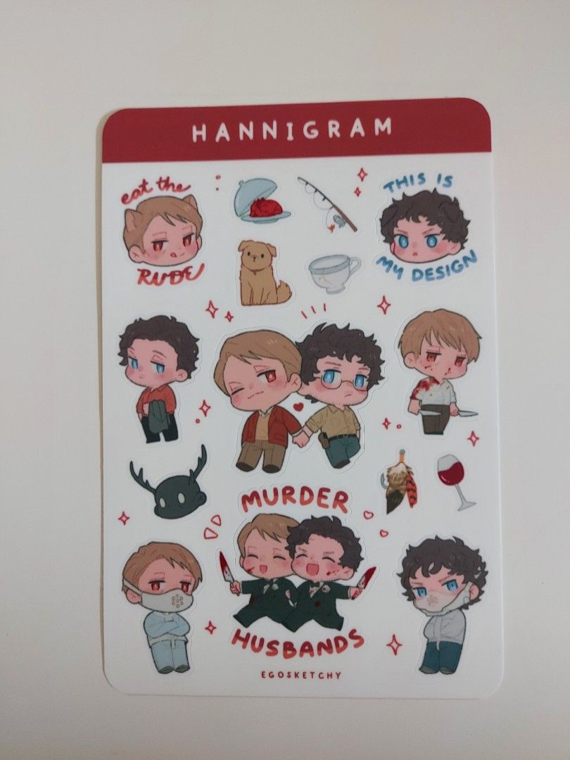 Hannibal Lecter & Will Graham (from the Hannibal NBC TV series) Hannigram imported stickers ...
