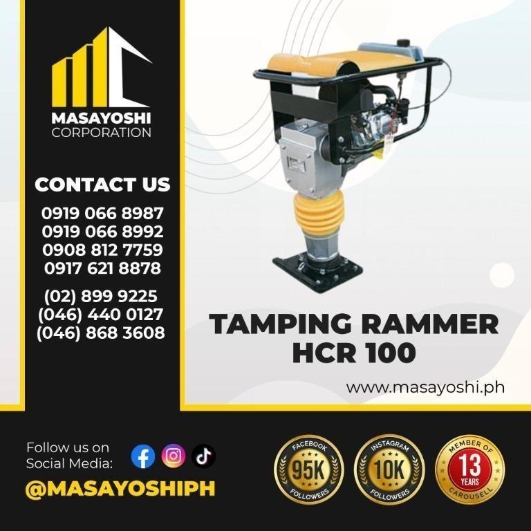 HCR100 Tamping Rammer | Gasoline Tamping Rammer | Tamping Rammer ...