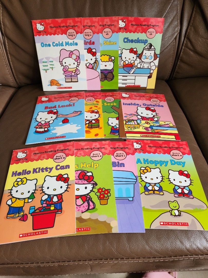 Hello Kitty Phonics (12 books), Scholastic, 興趣及遊戲, 書本 & 文具, 書本及雜誌 - 補充 ...