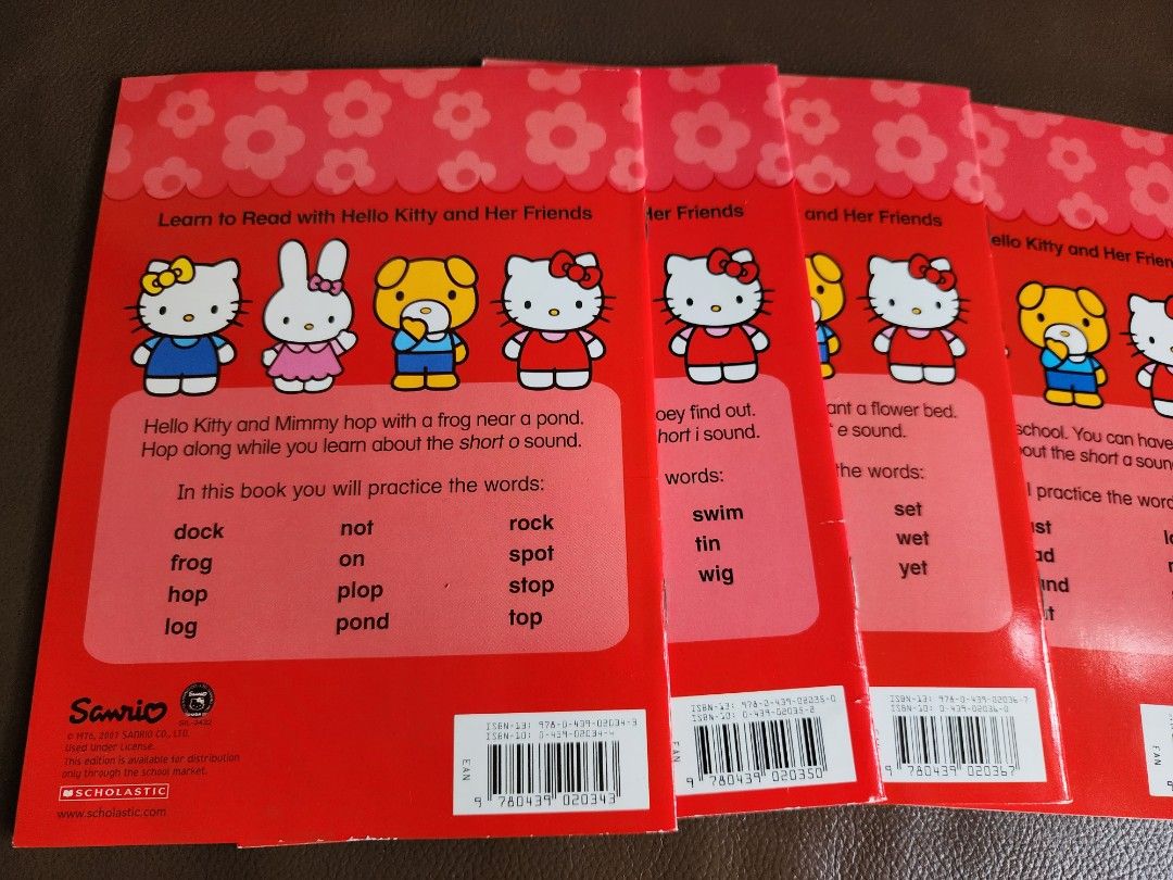 Hello Kitty Phonics (12 books), Scholastic, 興趣及遊戲, 書本 & 文具, 書本及雜誌 - 補充 ...
