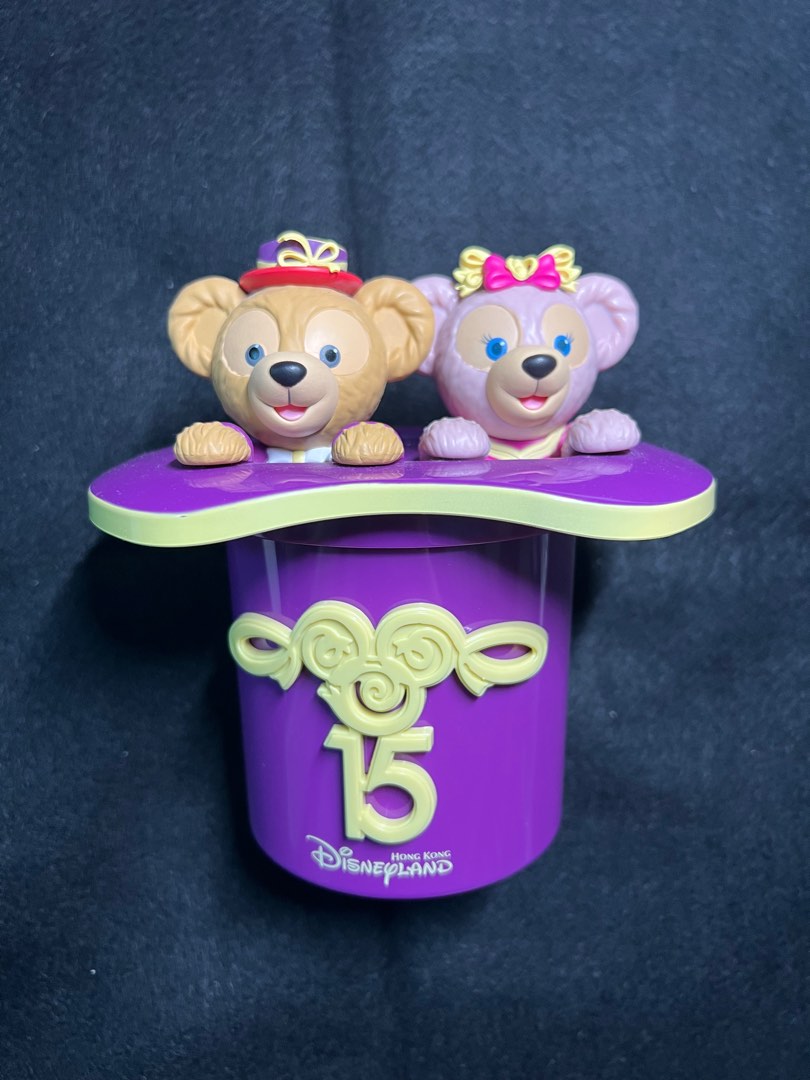 HK Disney 15周年 Duffy Shellimay 置物盒 飲品杯 爆谷桶, 興趣及遊戲, 玩具 & 遊戲類 - Carousell