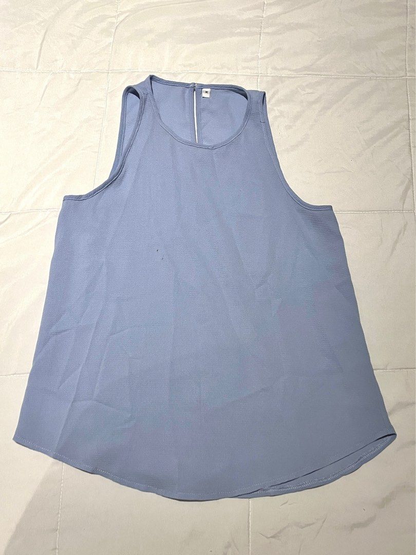 Holly Periwinkle Top, Women's Fashion, Tops, Sleeveless on Carousell