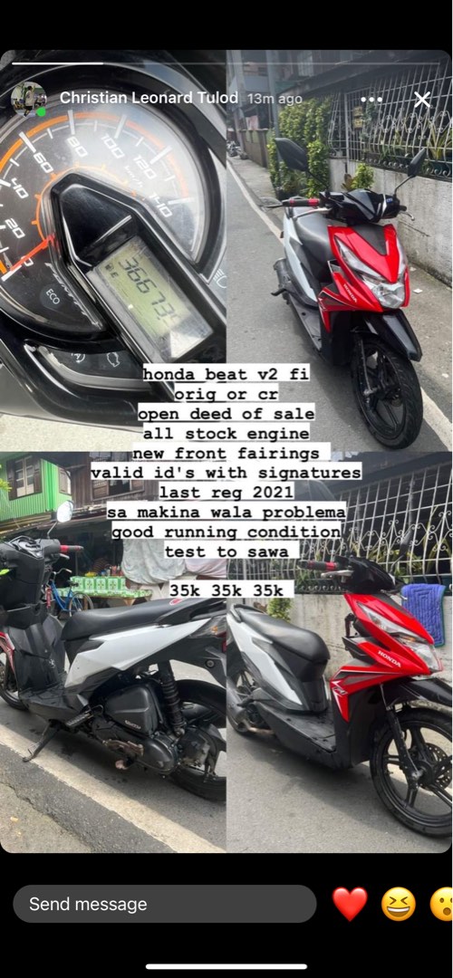HONDA BEAT V1/V2, Motorbikes, Motorbikes for Sale on Carousell