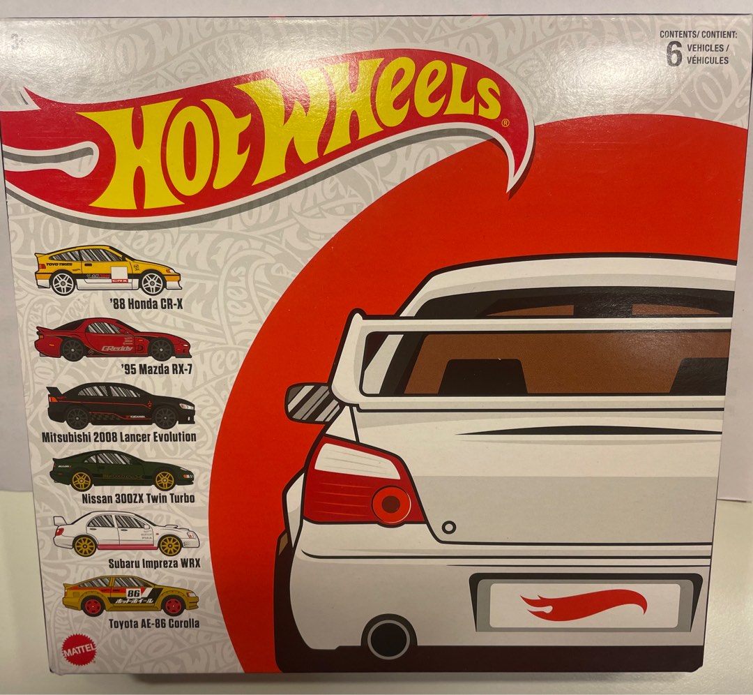 Hotwheels JDM set - Toyota AE-86 Corolla , Subaru Impreza WRX , Nissan ...