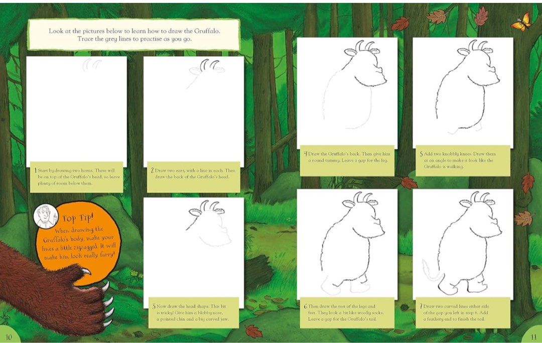 How to Draw The Gruffalo & Friends, Hobbies & Toys, Books & Magazines ...