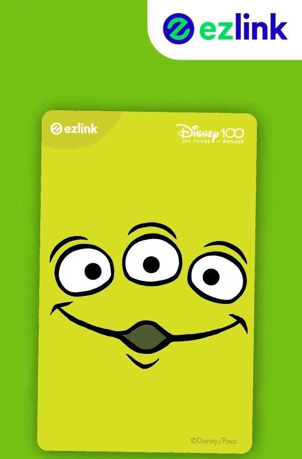 Instocks Authentic Toy Story Alien Pixar EZ-Link ezlink transport card ...