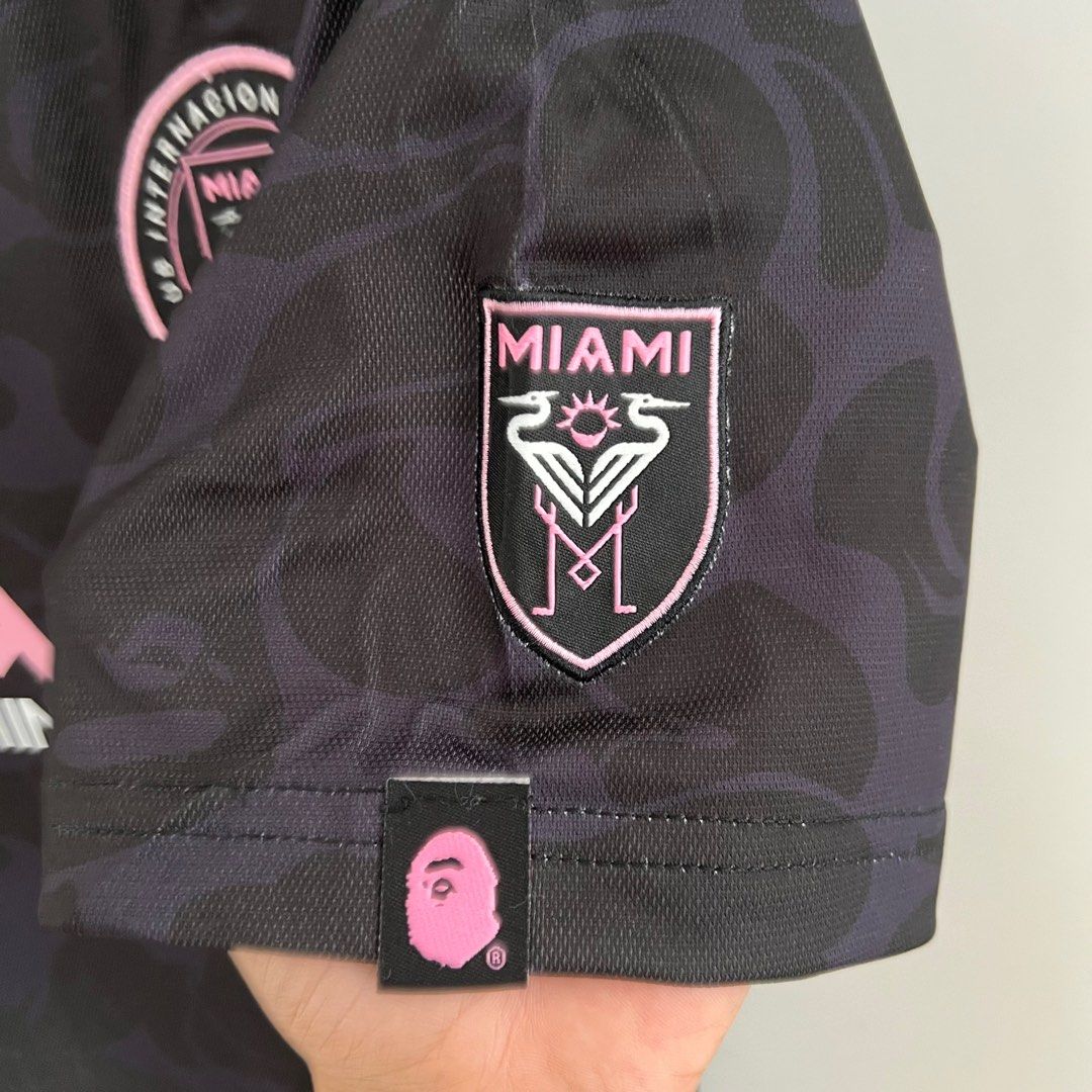 Inter Miami X Bape Special Edition Jersey - Black, Men's Fashion, Tops ...