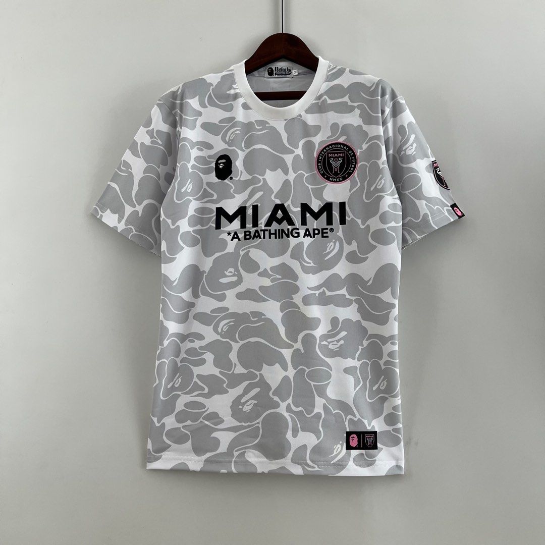 Inter Miami X Bape Special Edition Jersey - White, Men's Fashion, Tops ...