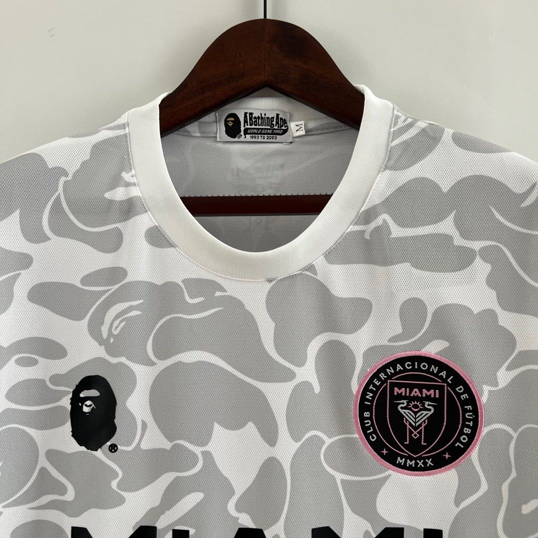Inter Miami X Bape Special Edition Jersey - White, Men's Fashion, Tops ...