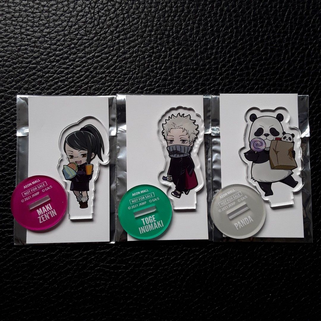 [$9 for whole set] JJK Jujutsu Kaisen 0 Maki Toge Panda Aeon mall chibi ...