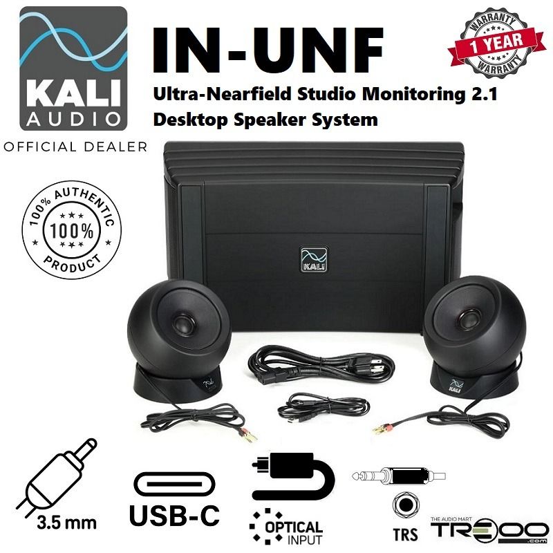 Kali IN-UNF Ultra-Nearfield Studio Monitoring 2.1 Desktop Speaker ...