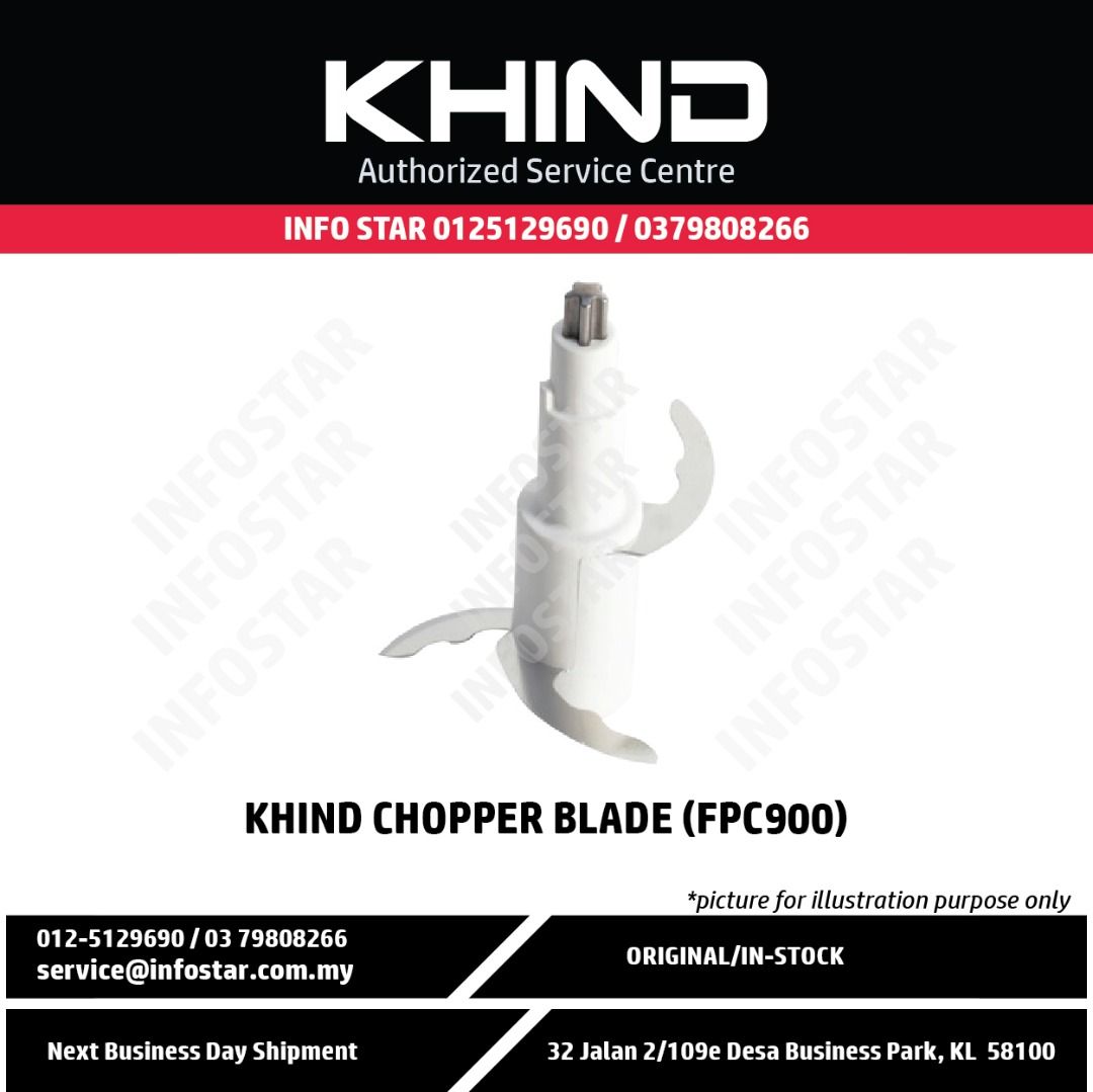Khind Chopper Blade (FPC900), Furniture & Home Living, Kitchenware ...