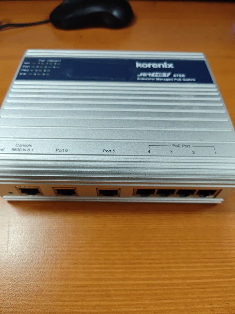 Korenix industrial Managed PoE Switch JetNet 4706, Computers & Tech ...