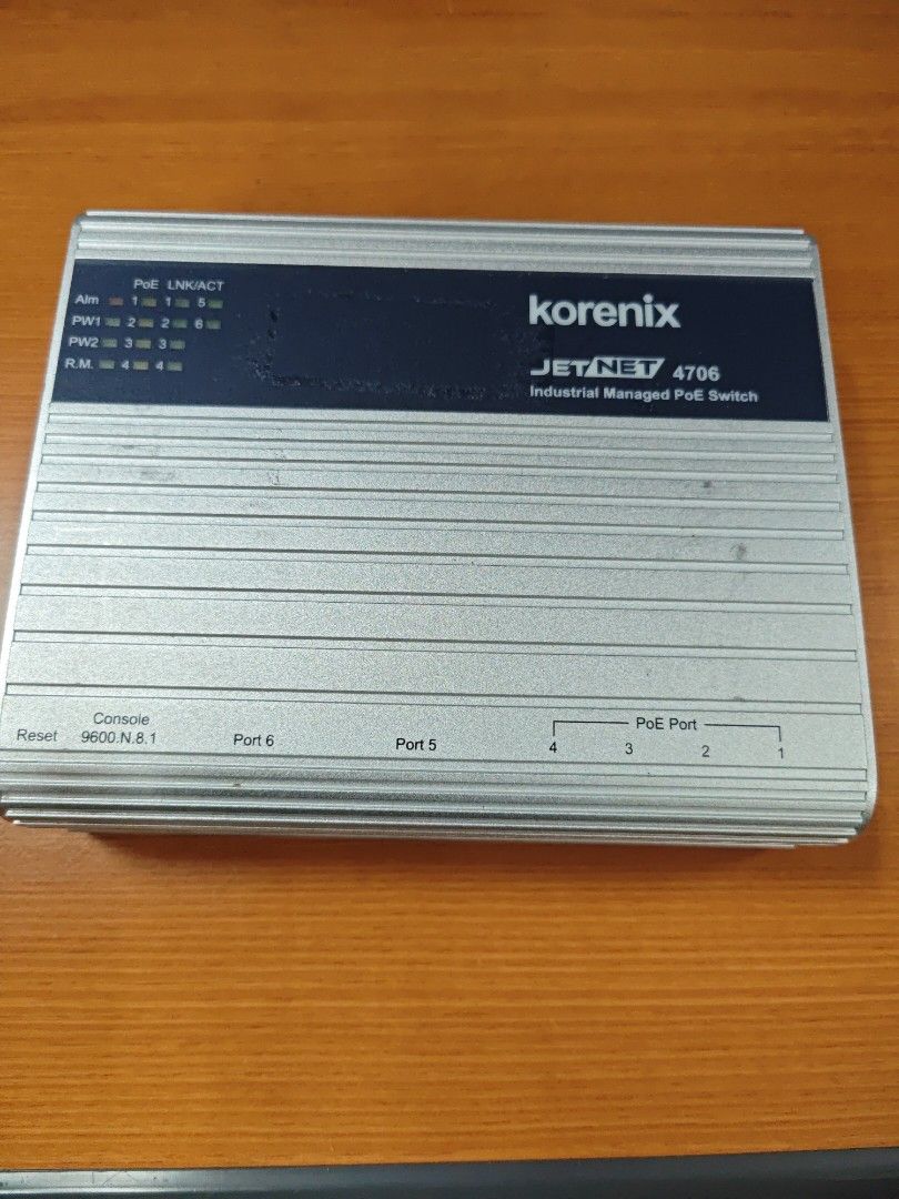 Korenix industrial Managed PoE Switch JetNet 4706, Computers & Tech ...