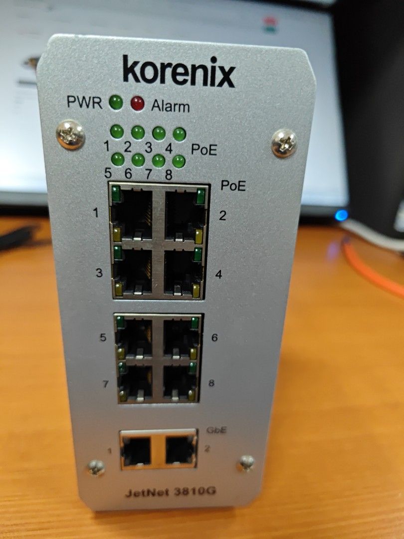 Korenix JetNet 3810G Industrial 10port GbE POE switch with power supply ...