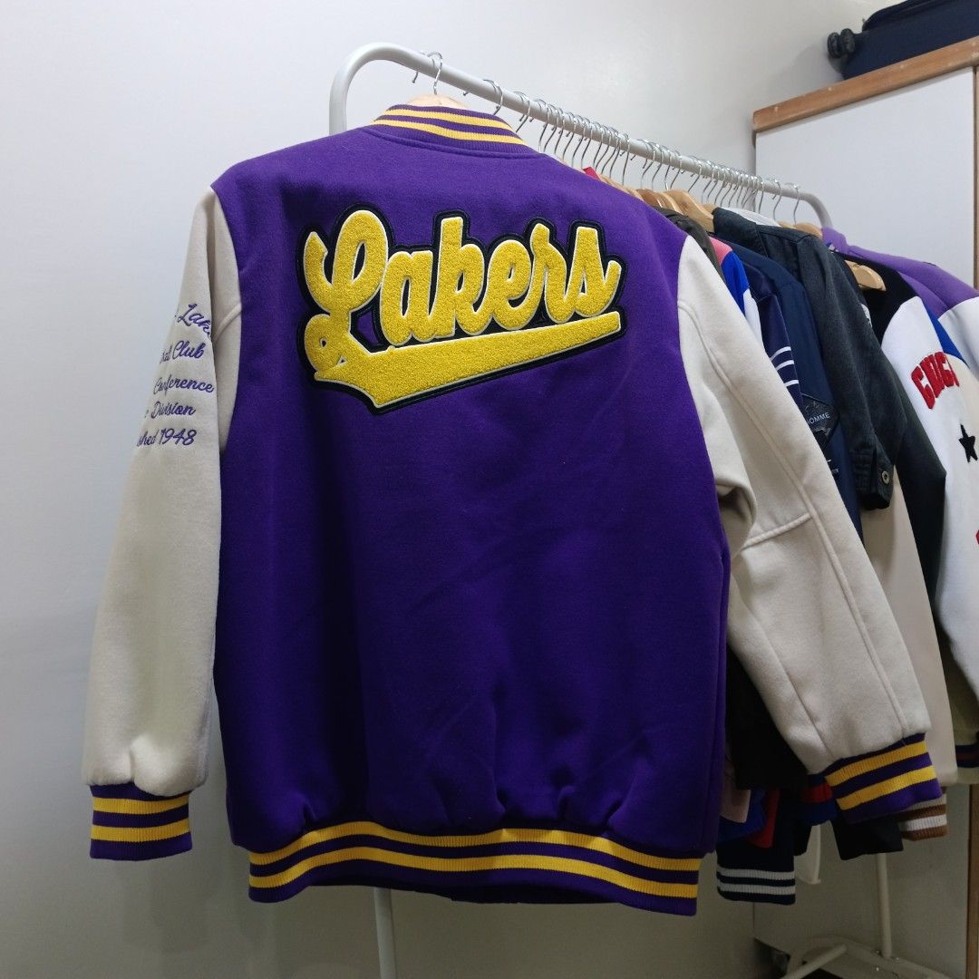 LAKERS ULTRA GAME VARSITY JACKET - L (Negotiable), Men's Fashion, Coats ...