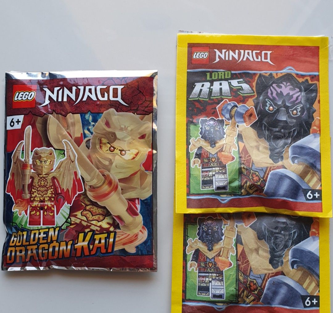 Lego Ninjago minifigure minifig polybags golden dragon Kai lord Ras ...