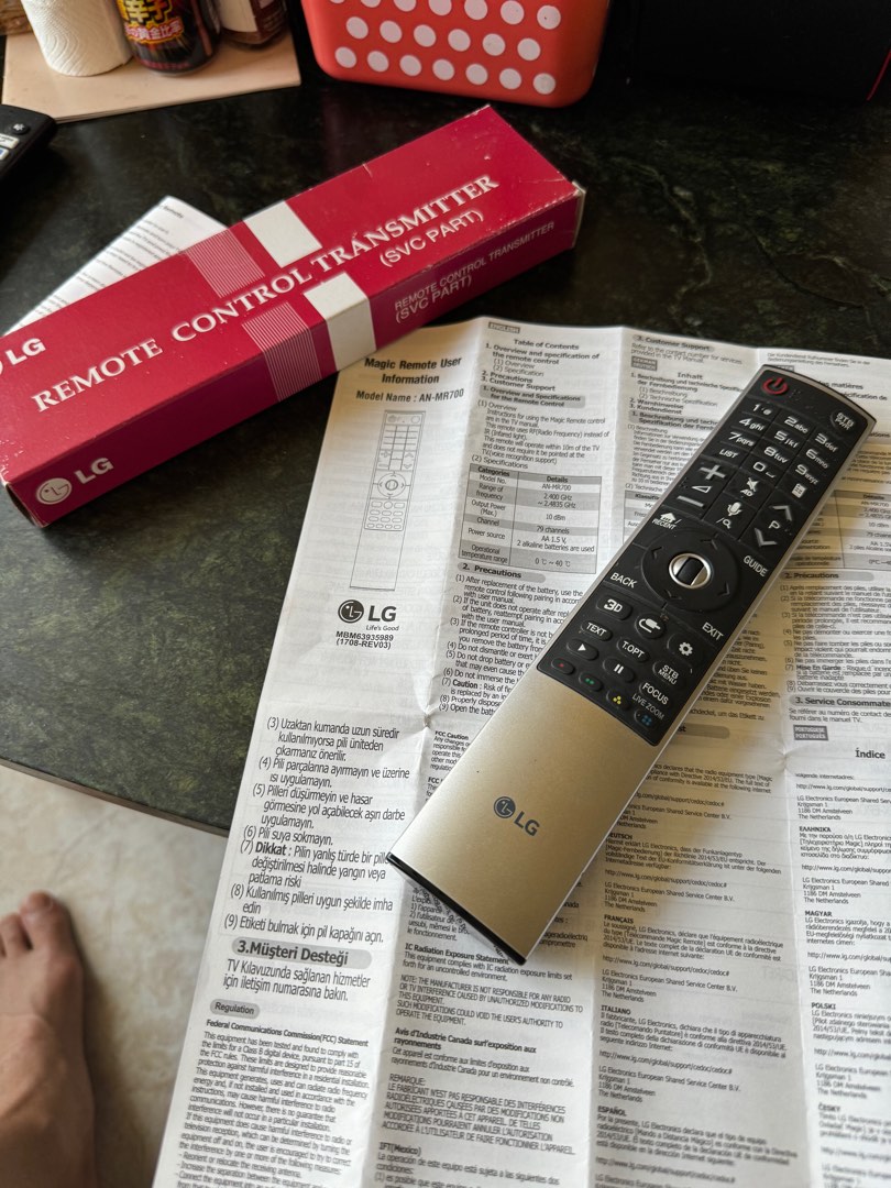 LG Magic remote control AN-MR700, TV & Home Appliances, TV ...