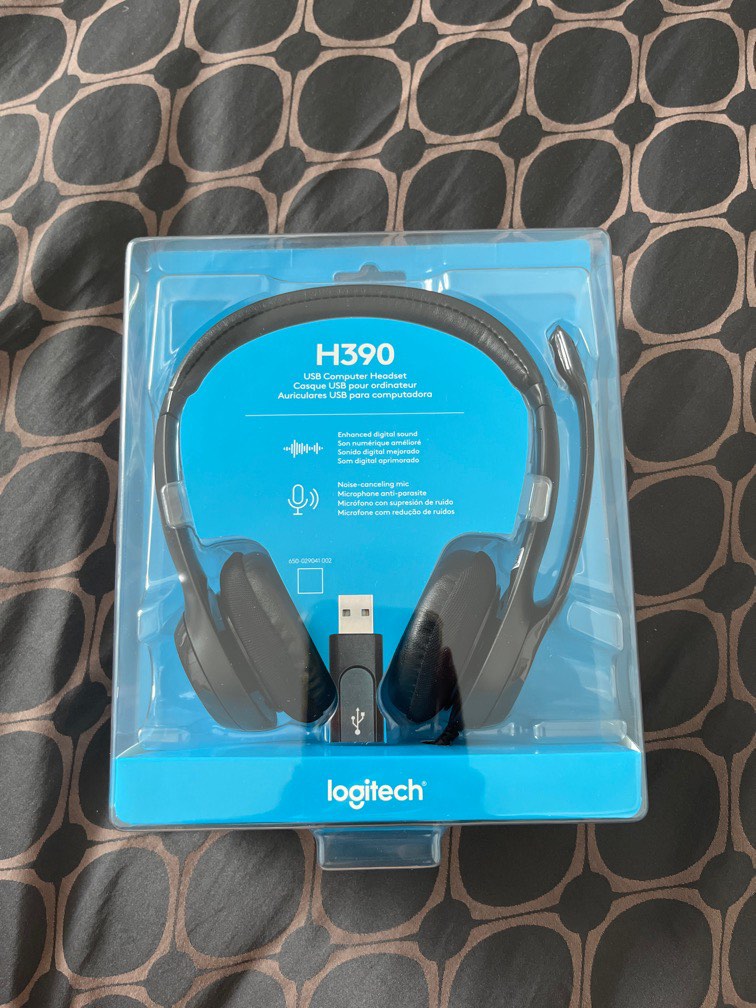 Logitech H390 USB Computer Headset, Audio, Headphones & Headsets on ...