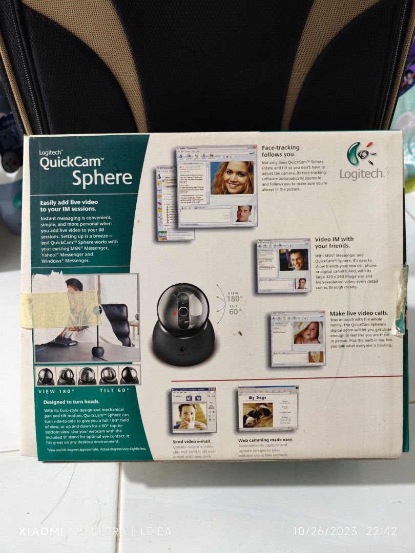 Logitech Quickcam Sphere, Computers & Tech, Parts & Accessories ...