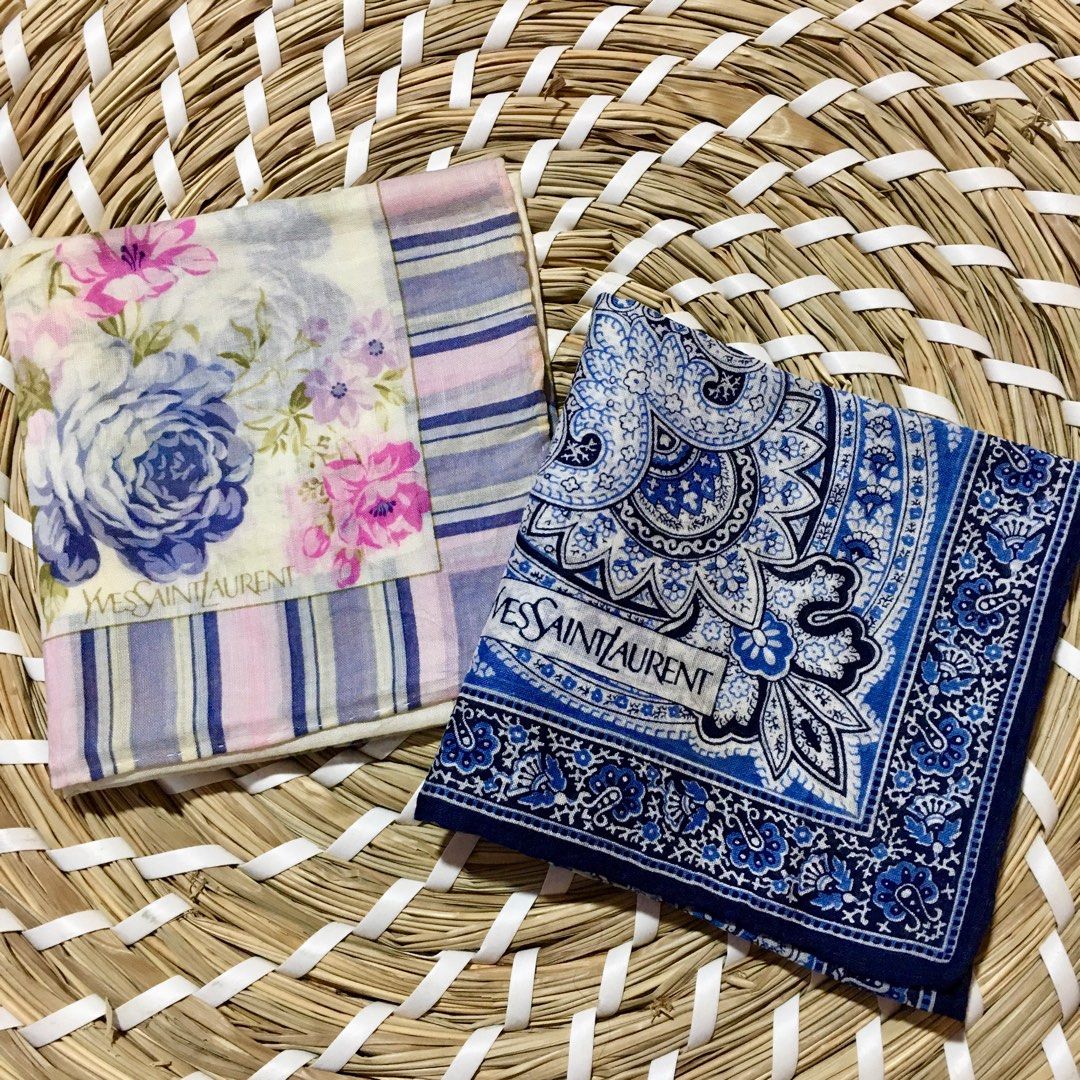 Luxury handkerchief bundle (YSL set), Women's Fashion, Watches ...
