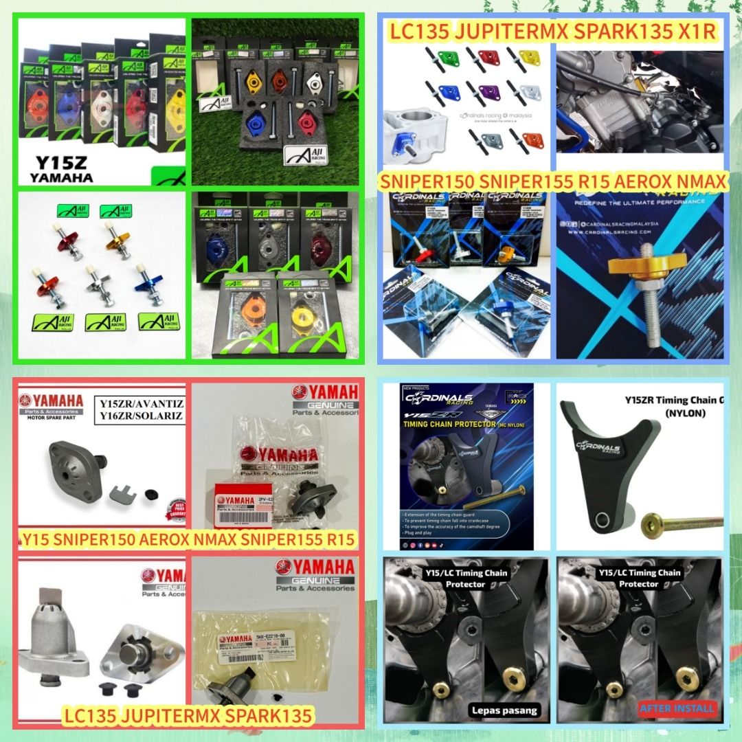 MANUAL CAM CHAIN TENSIONER / SILENT TIMING CHAIN / TIMING CHAIN GUARD ...