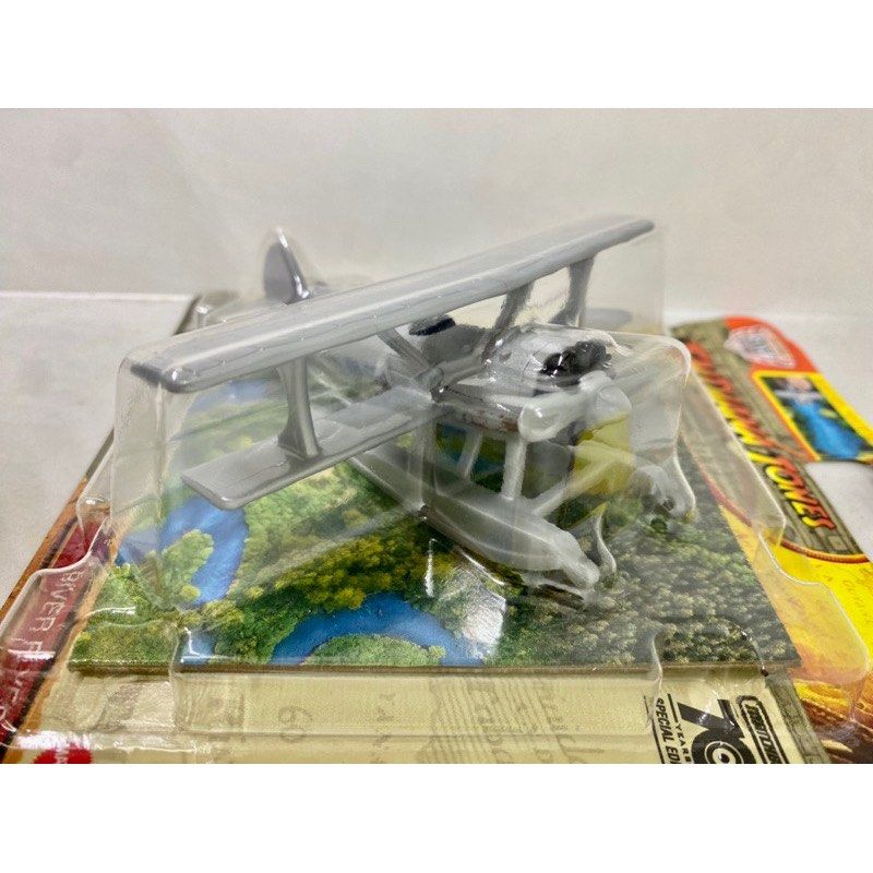 Matchbox RIVER FLYER Grey Indiana Jones Biplane Fixed Wing Aircraft 70 ...