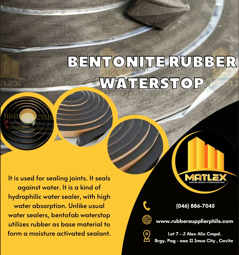 Matlex Bentonite Rubber Waterstop, Commercial & Industrial ...