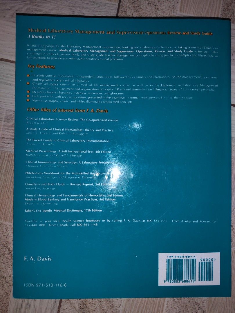 Medical Laboratory Management and Supervision, Hobbies & Toys, Books ...