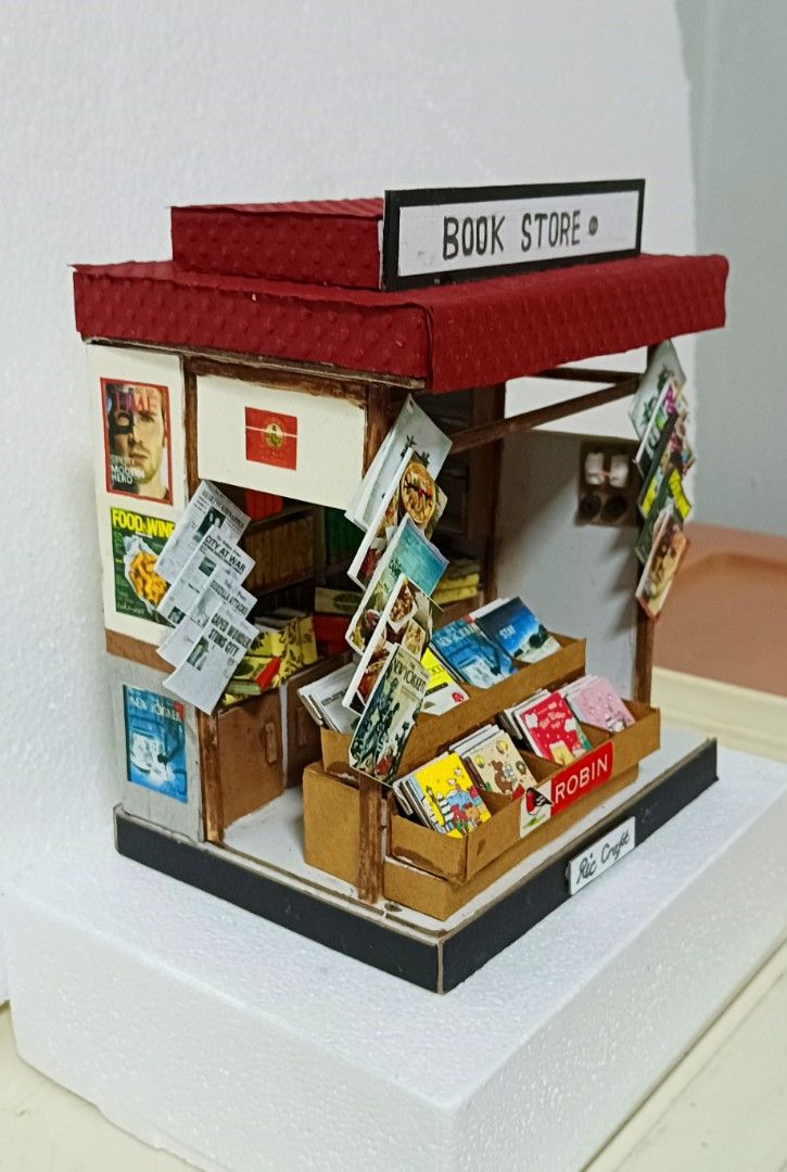 Miniature book store., Hobbies & Toys, Stationery & Craft, Handmade ...