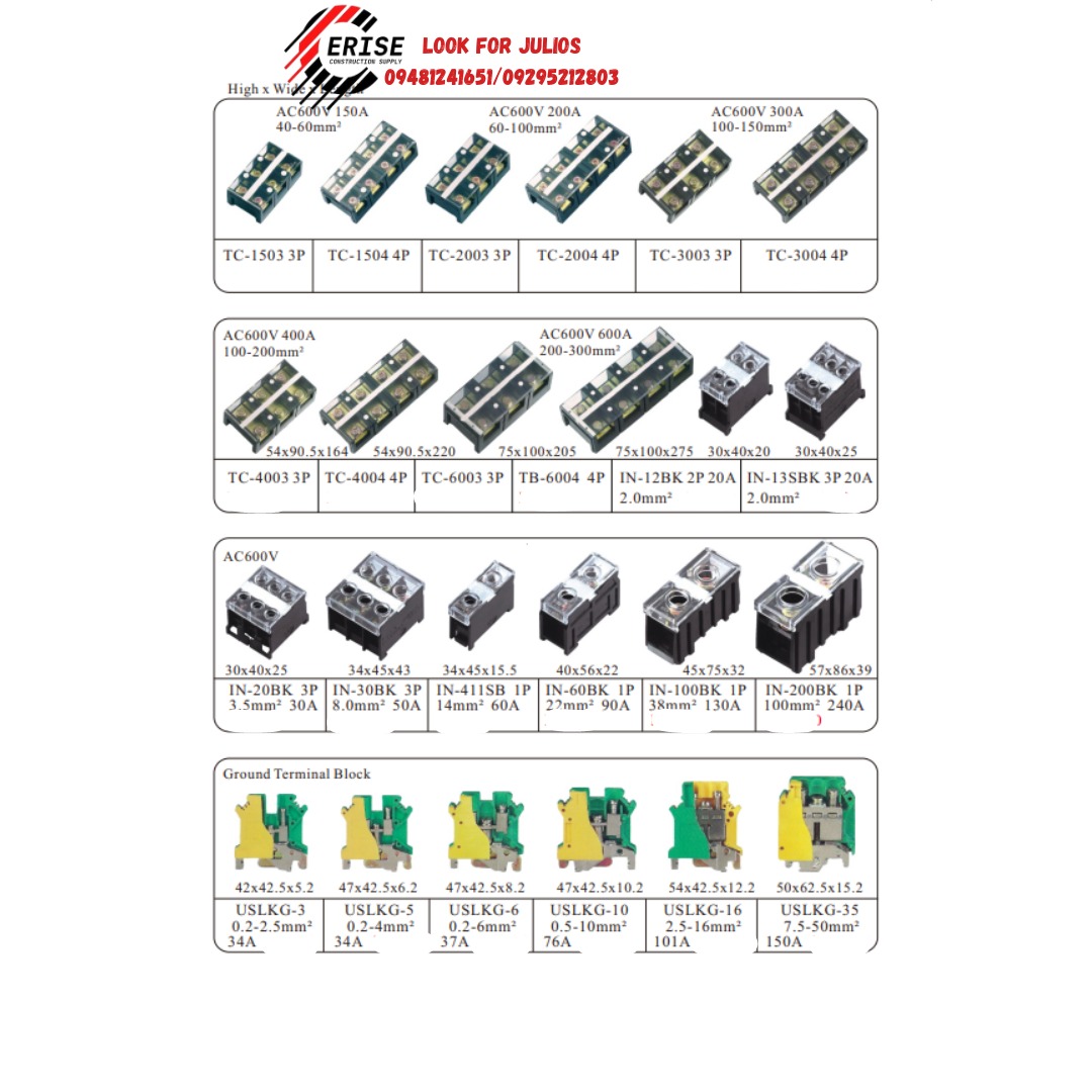 Molded Terminal Block, Commercial & Industrial, Construction Tools ...