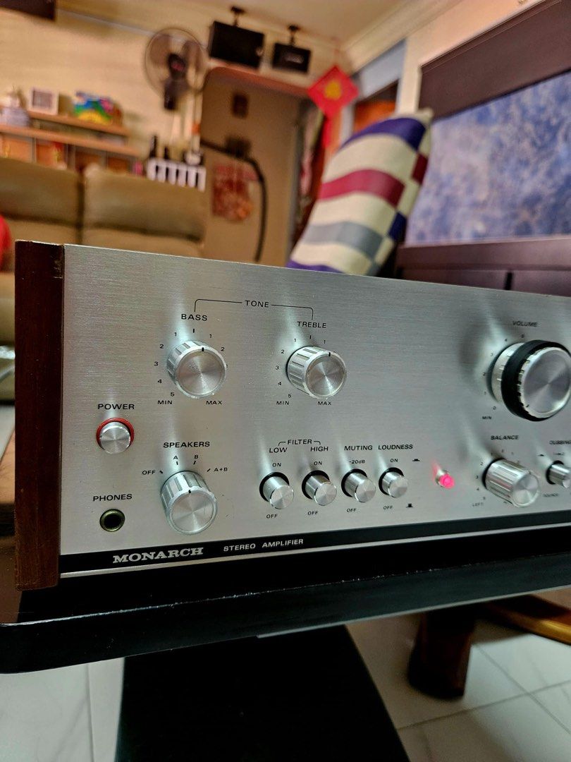 MONARCH Model 808 Stereo Amplifier - Made in Japan, Audio, Other Audio ...