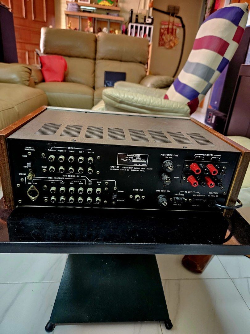 MONARCH Model 808 Stereo Amplifier - Made in Japan, Audio, Other Audio ...