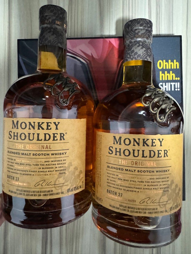 MONKEY SHOULDER MALT SCOTCH WHISKY 1000ML, Food & Drinks, Alcoholic ...