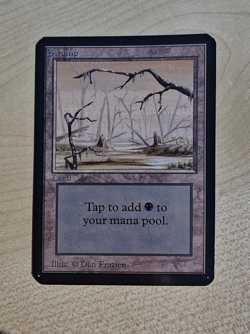 MTG Swamp A Alpha NM, Hobbies & Toys, Toys & Games on Carousell